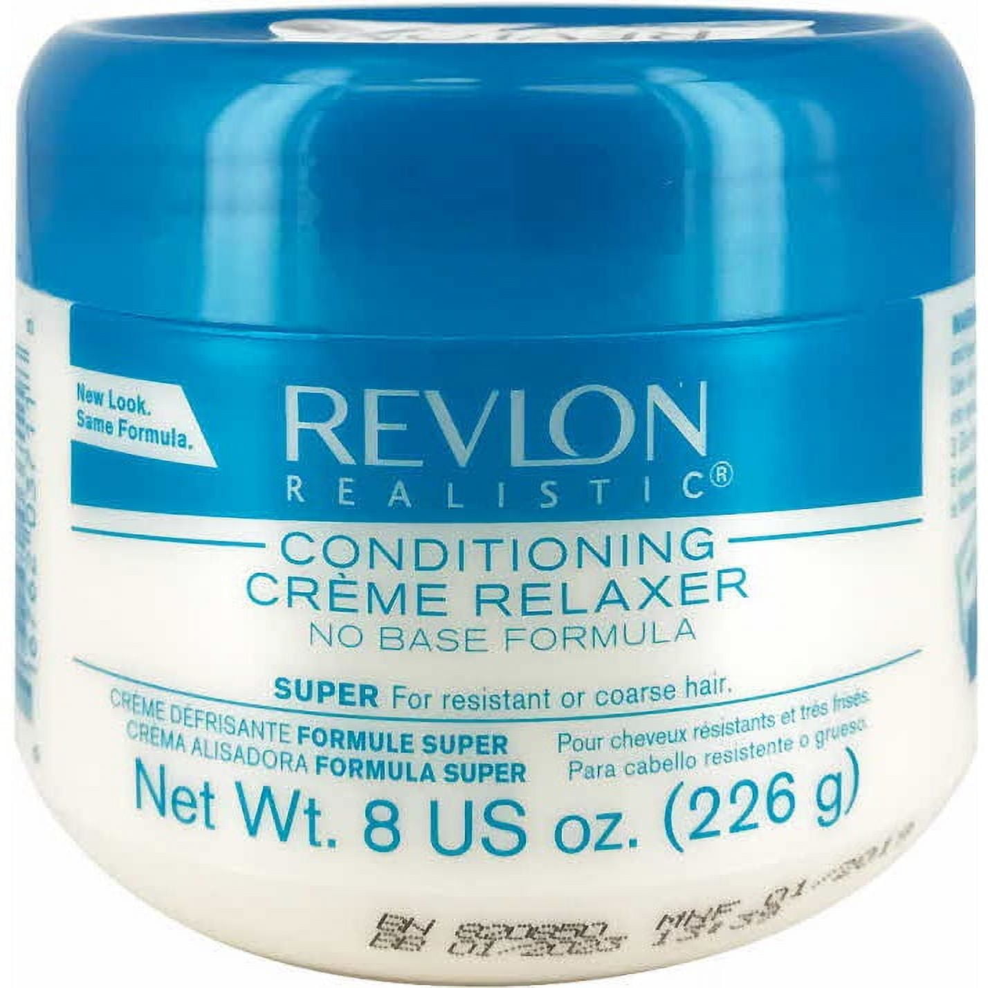 Revlon Realistic Conditioning Creme Relaxer No Base Super 8 Oz.,Pack of ...