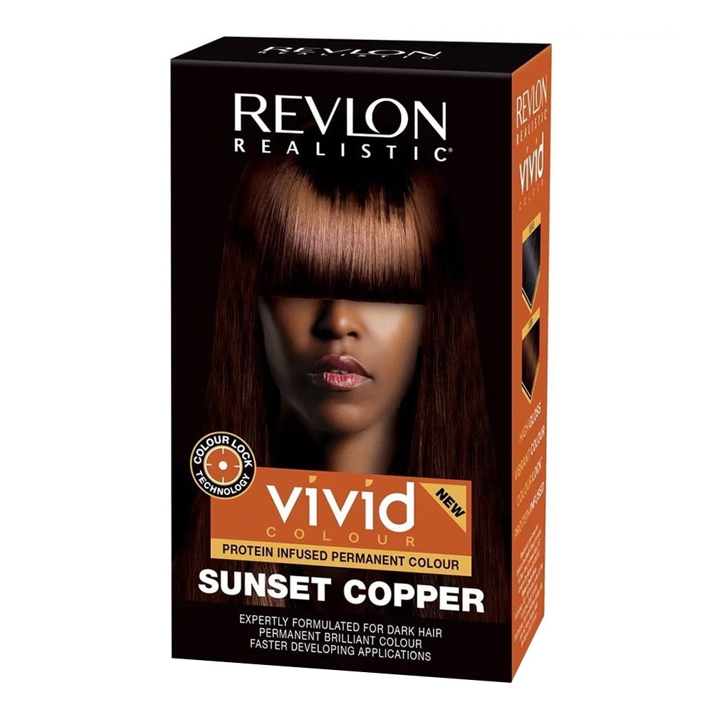 Revlon Realistic Vivid Colour Protein Infused Permanent Color, Sunset ...