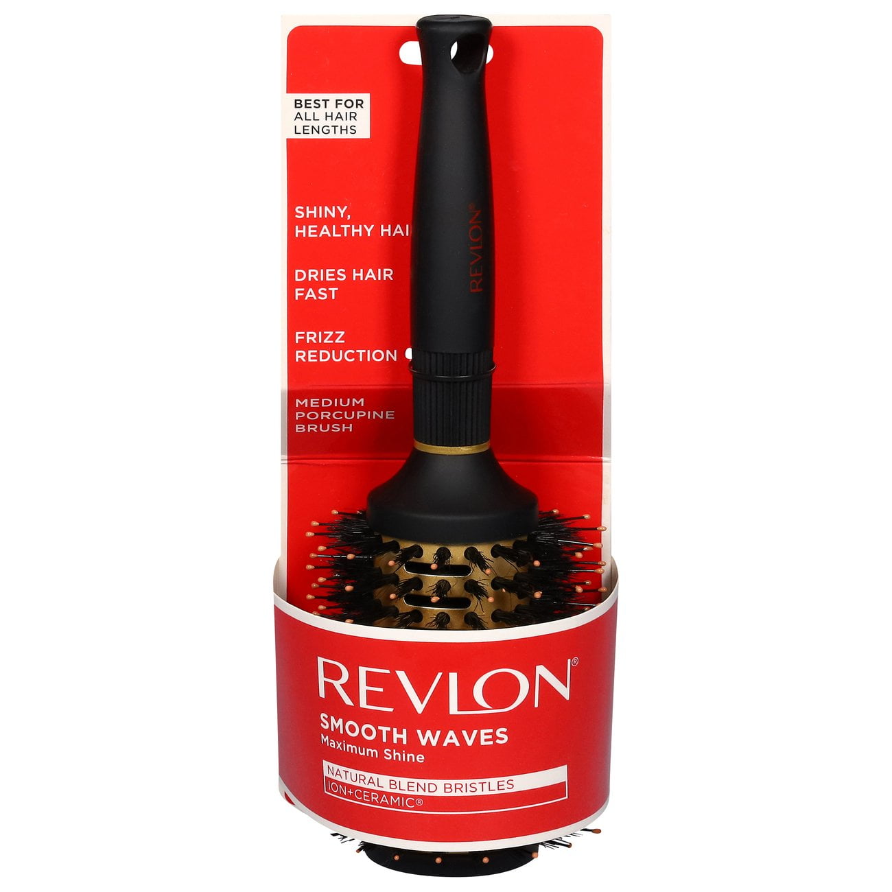 Revlon Smooth Waves ION +Ceramic Porcupine Round Brush - Each ...