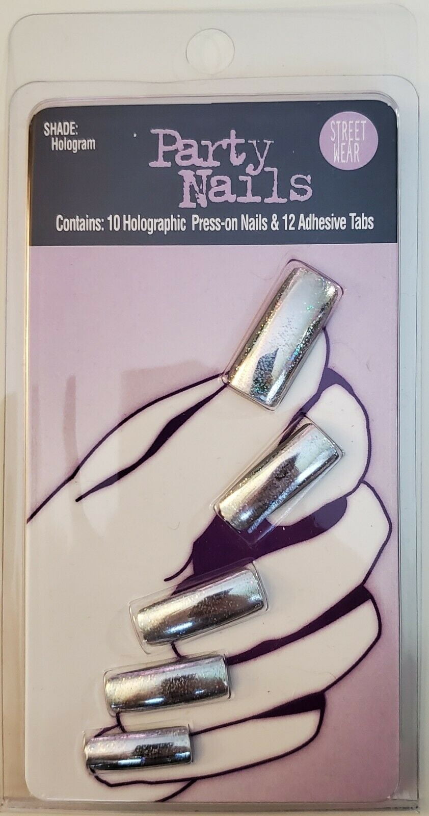 Revlon Street Wear - Party Nails - 10 Holographic Press-on Nails ...