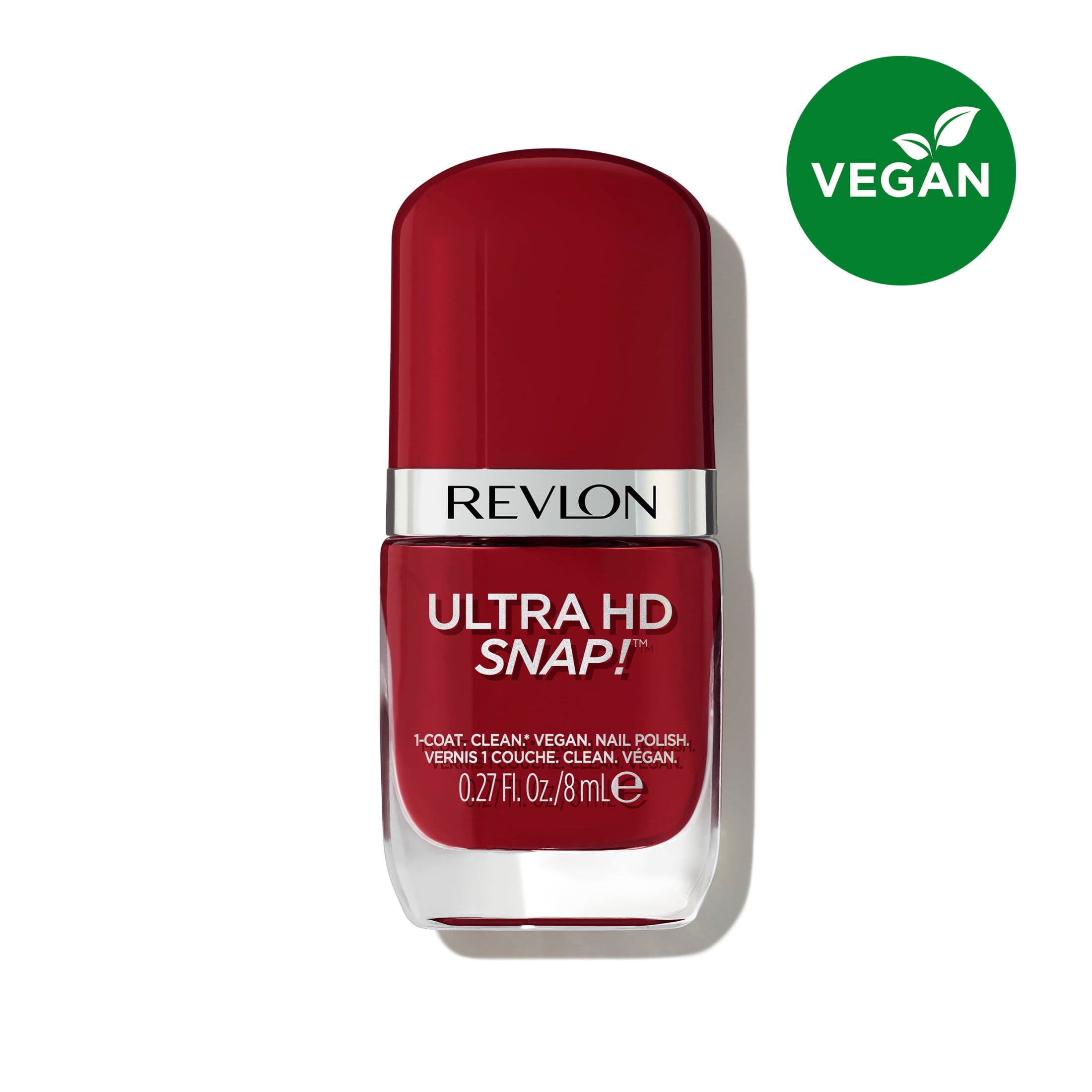 Revlon Ultra HD Snap Vegan Glossy Nail Polish, Red and Real, 0.27 fl oz ...