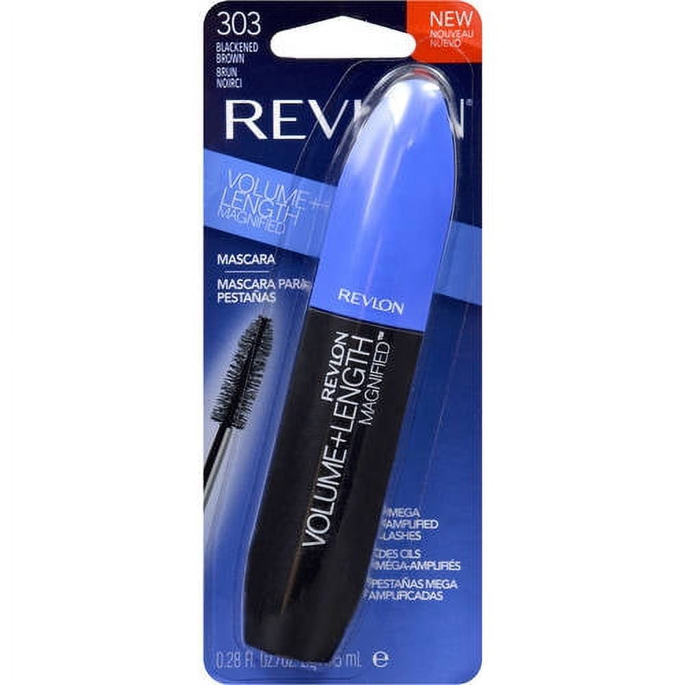 Revlon Super Volumizing & Waterproof Mascara, Maximum Volume and Length, Blackend Brown, 0.28 fl ...