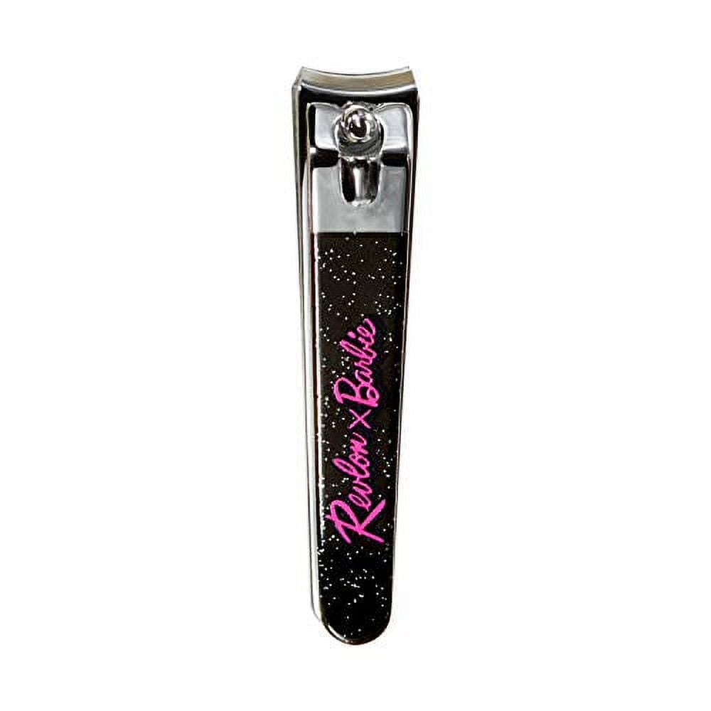 Revlon x Barbie Nail Clipper, Stainless Steel Non-Corrosive Mess Free ...