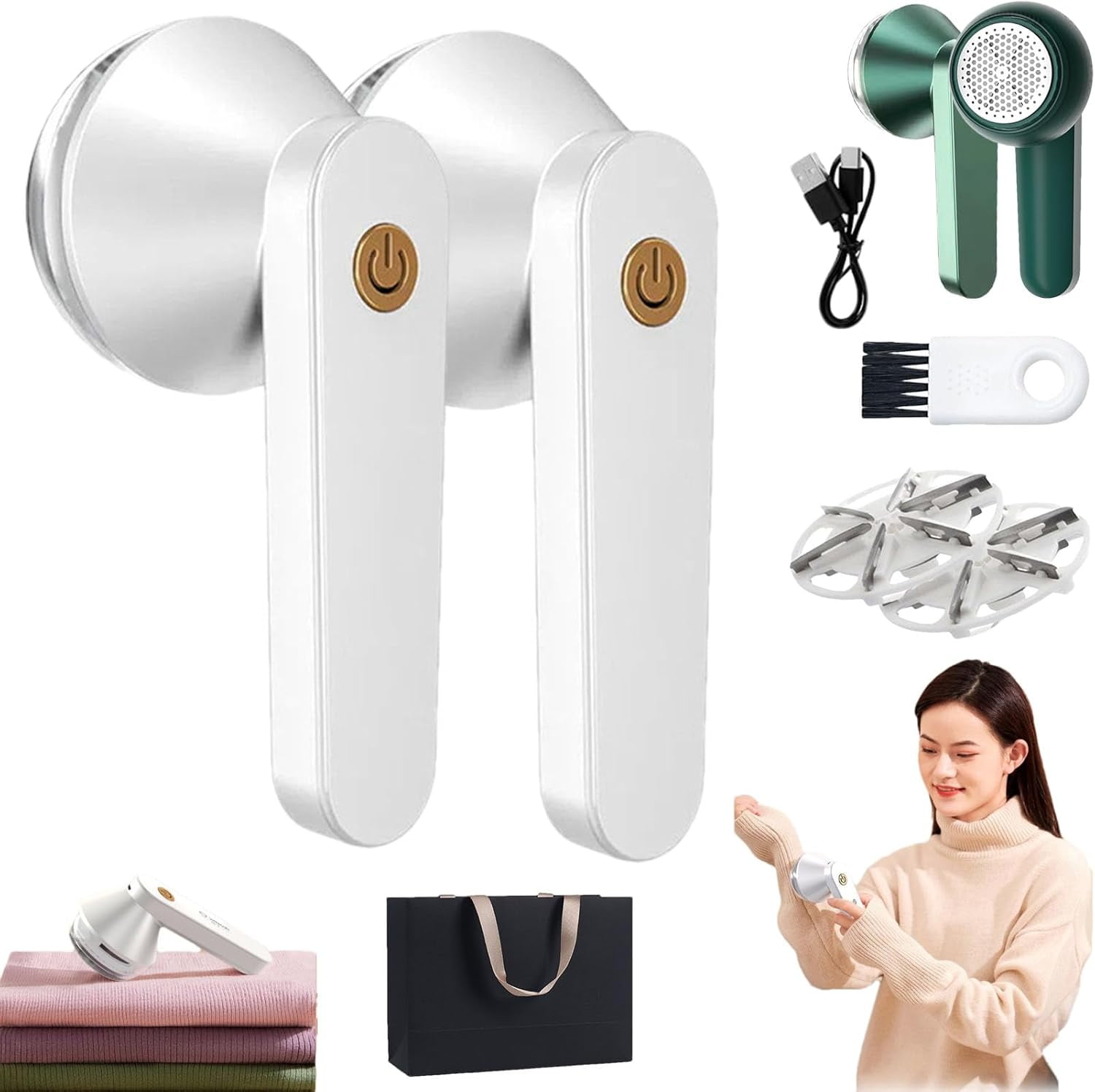 Revlrostre Lint Remover, Revlrostre Electric Lint Remover Rechargeable ...