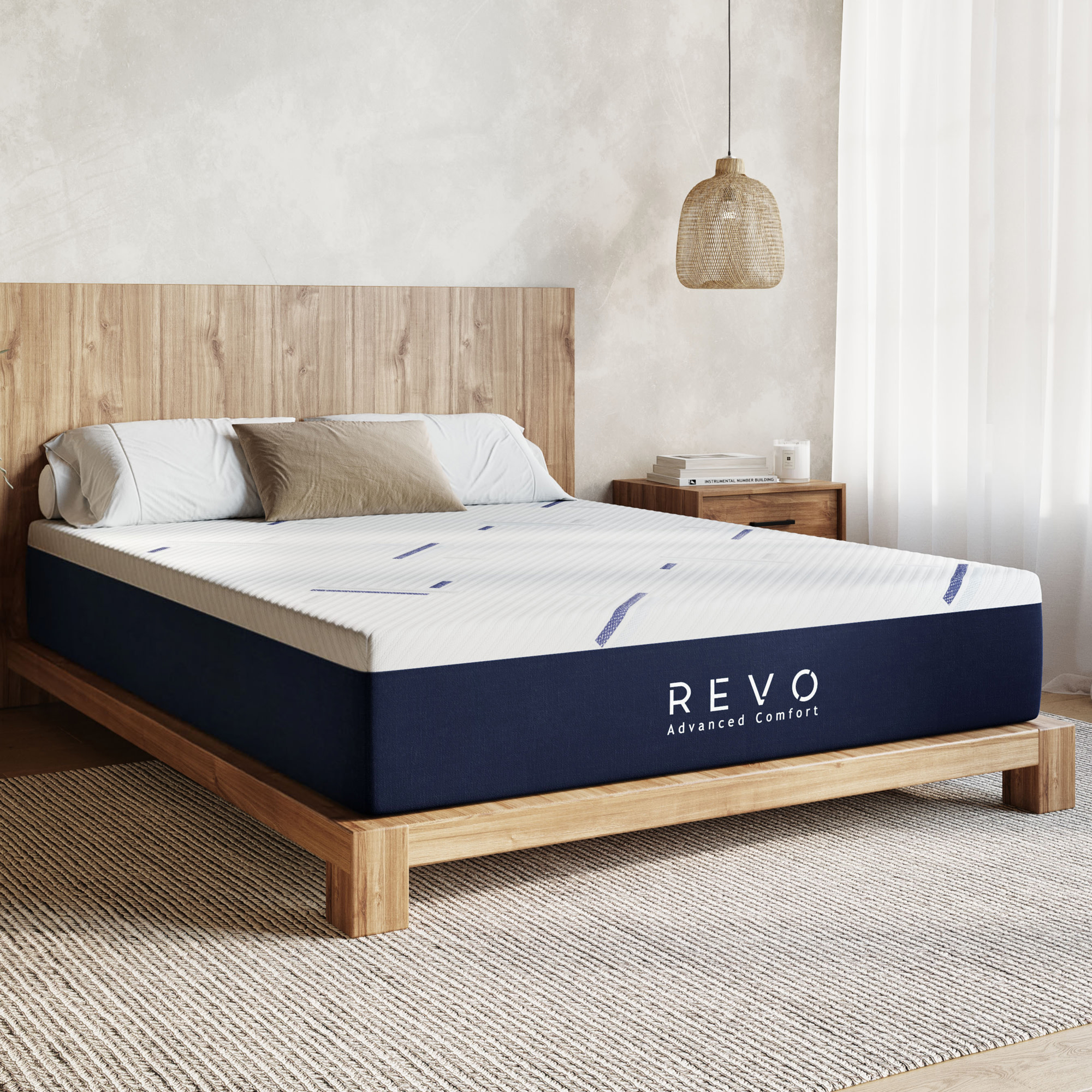 Revo Sleep 12-inch California King Gel Memory Foam Mattress - Cooling ...