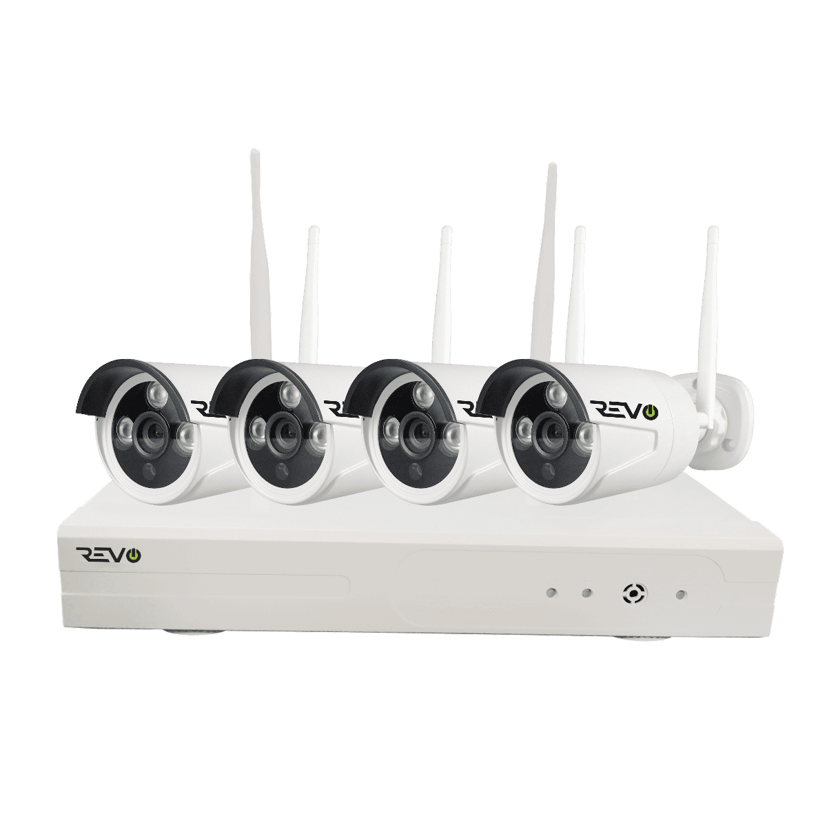 Revo America Wireless 8CH Full-HD NVR, 1TB with 4x 1080p Bullet Cameras ...