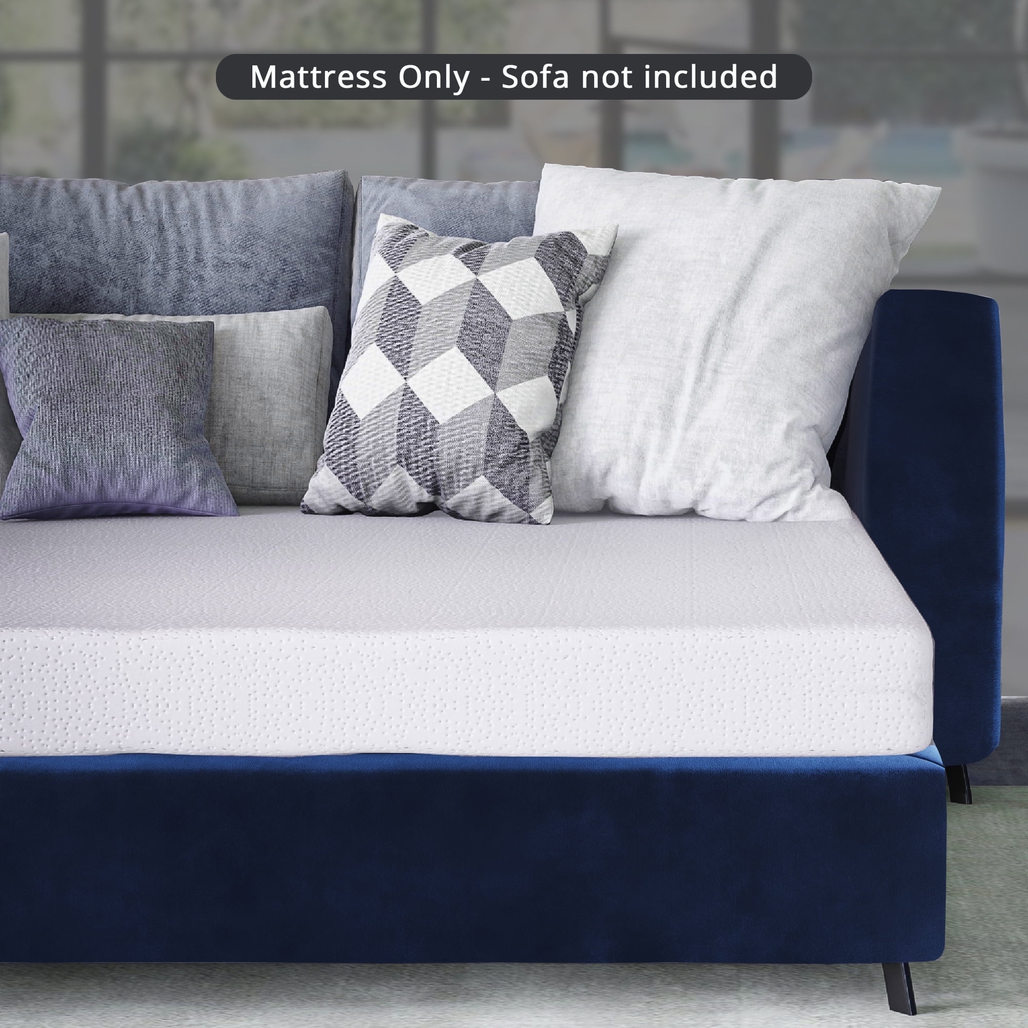 Revo Sleep 4.5 inch Memory Foam Sofa Mattress Replacement Twin Size