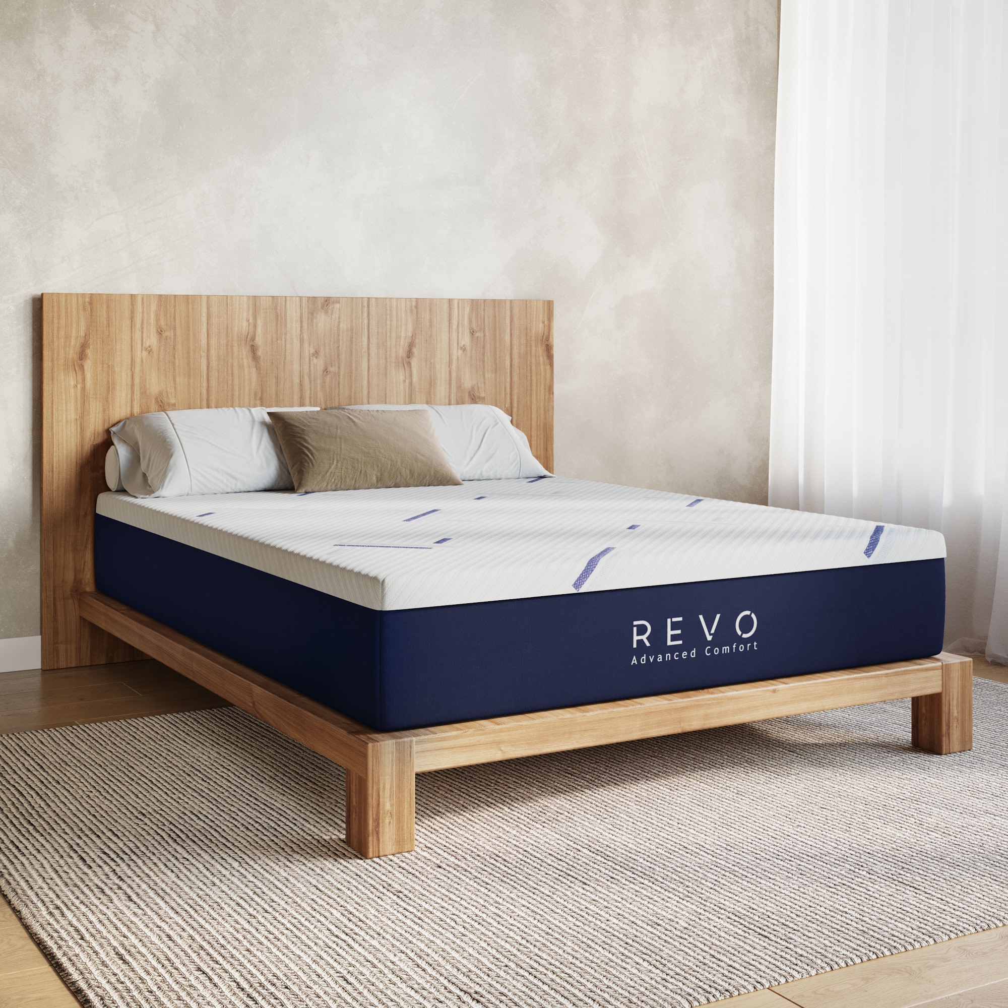 Revo Sleep 14 Inch Queen Gel Memory Foam Mattress – Cooling Queen Size ...