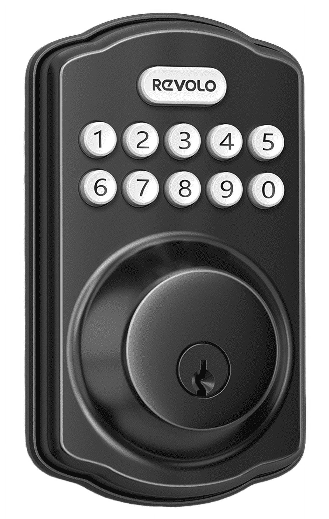 Revolo Keyless Entry Door Lock, Digital Keypad Deadbolt, Weatherproof ...