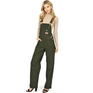 Revolt Plus Size Women's Juniors Baggy Straight Leg Denim Overalls (16 ...