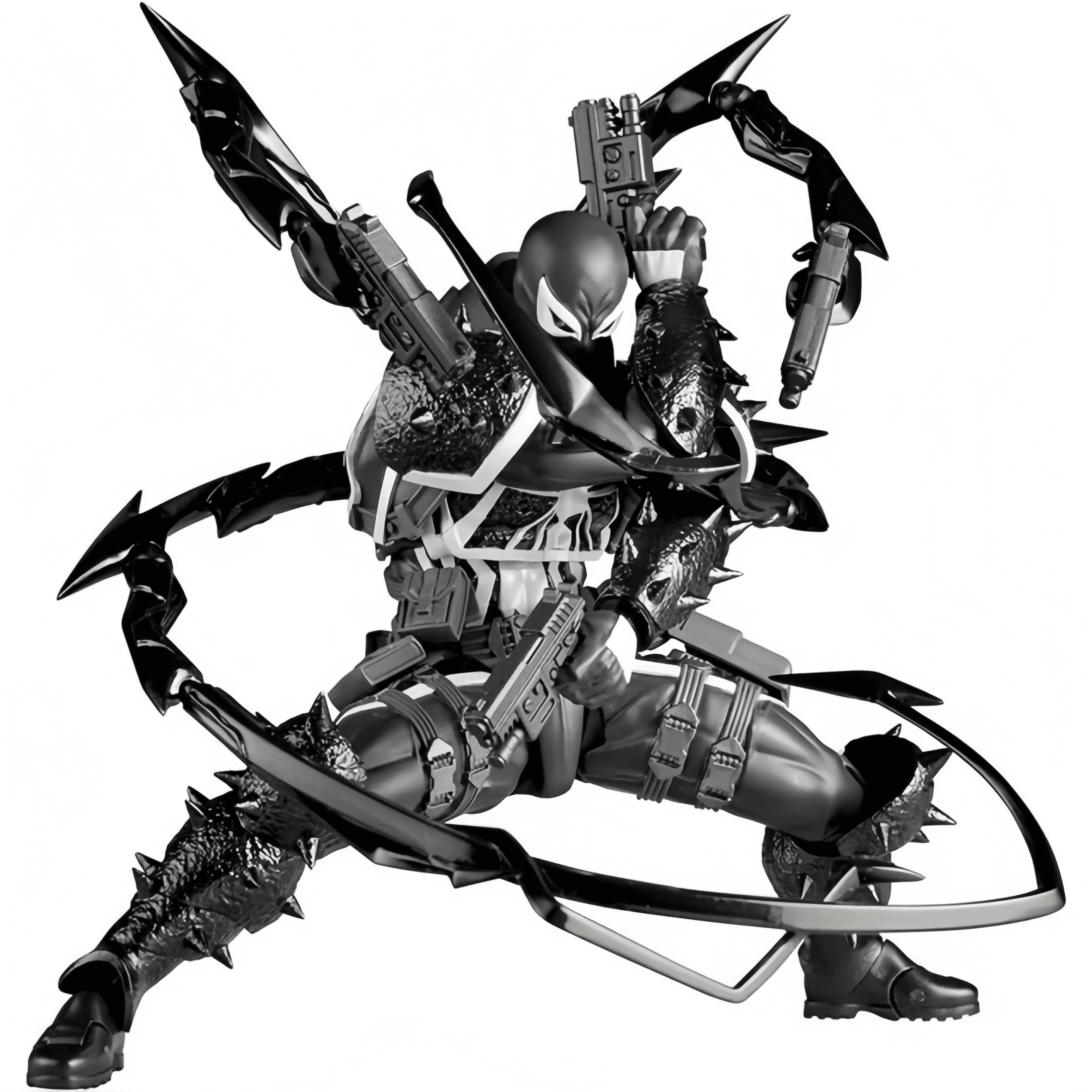 "Revoltech Amazing Yamaguchi Articulated Agent Black Figure - 6.7 ...