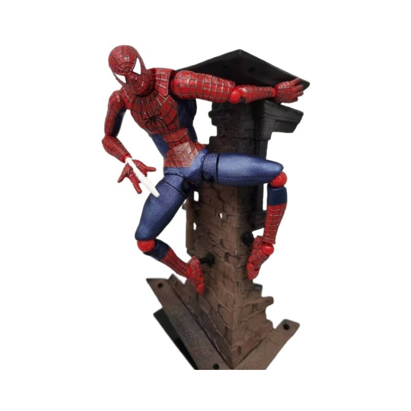 Revoltech SCI FI : No.039 S-Piderman（7"" Scale） Action Figure, Black ...