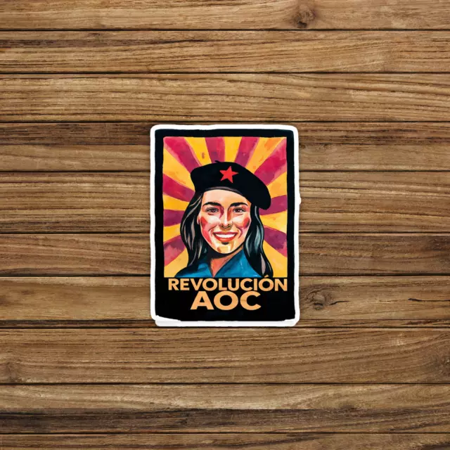 Revolucion Aoc - Alexandria Ocasio-Cortez Revolution Art Stickerphone ...