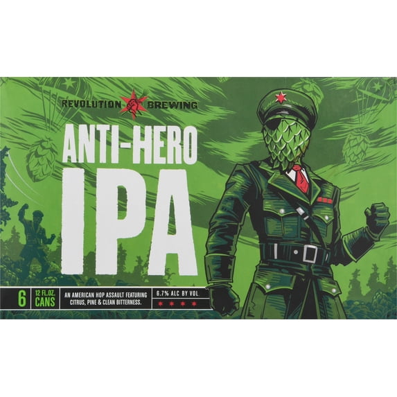 Revolution Anti Hero IPA, 6 Pack, 12 fl oz - Walmart.com