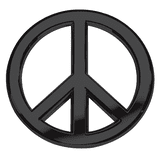 Revolution Car Badges 3D Peace Sign, Automotive Emblem Decals Stickers ...