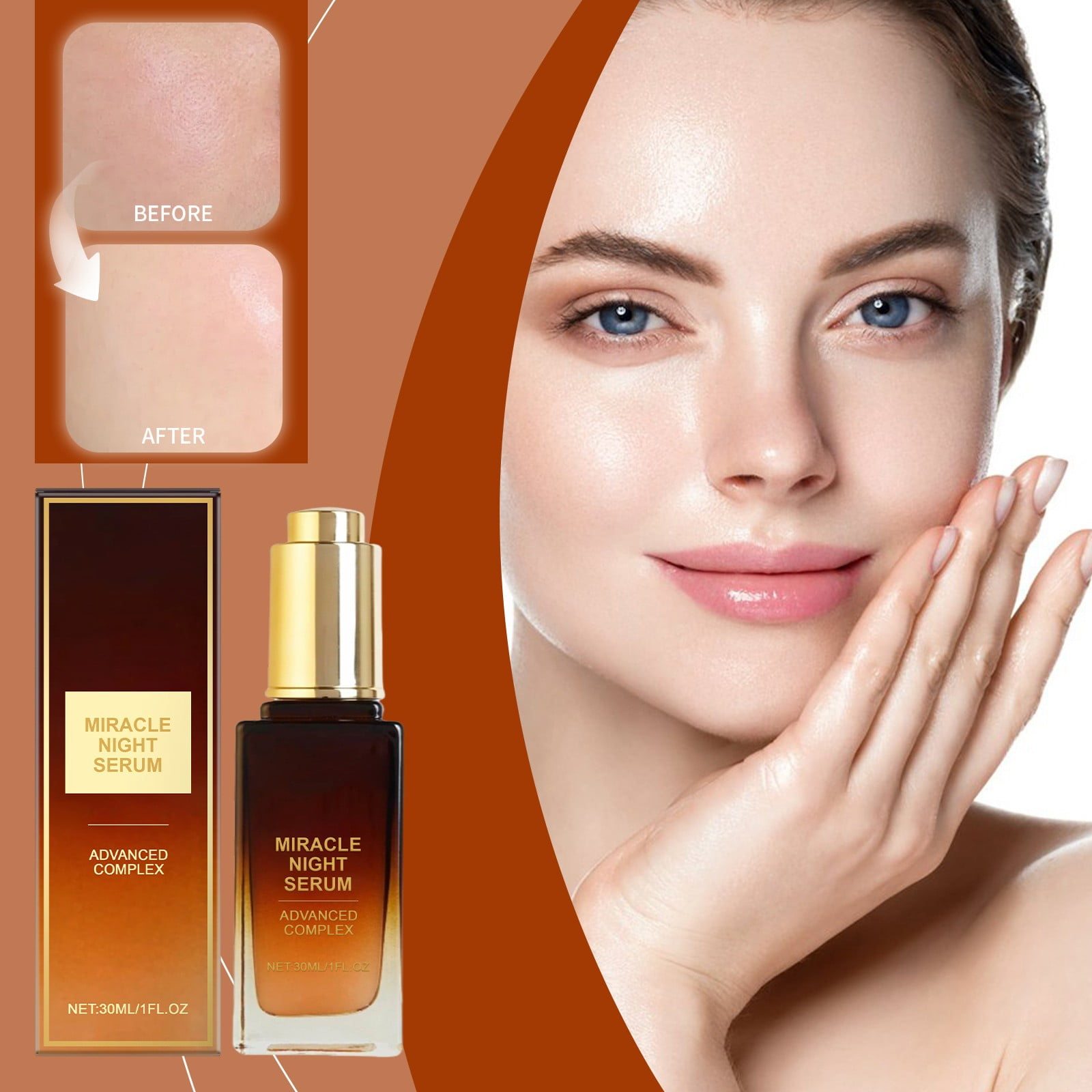 Revolution Pro Miracle Night Rescue Serum Advanced Complex 30ML Night ...