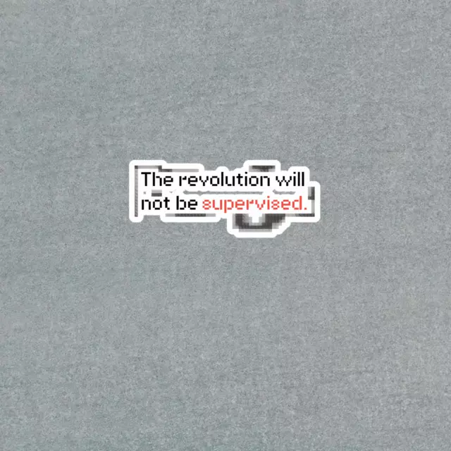 The Revolution Will Not Be Supervised Glitch Art Stickerphone Decal ...