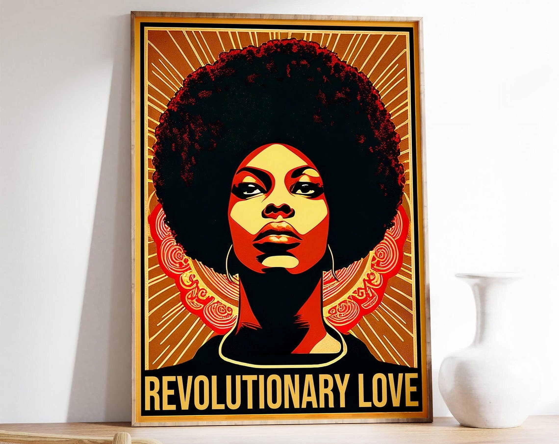 Revolutionary Love Poster, Black Art Print, Power And Equality ...