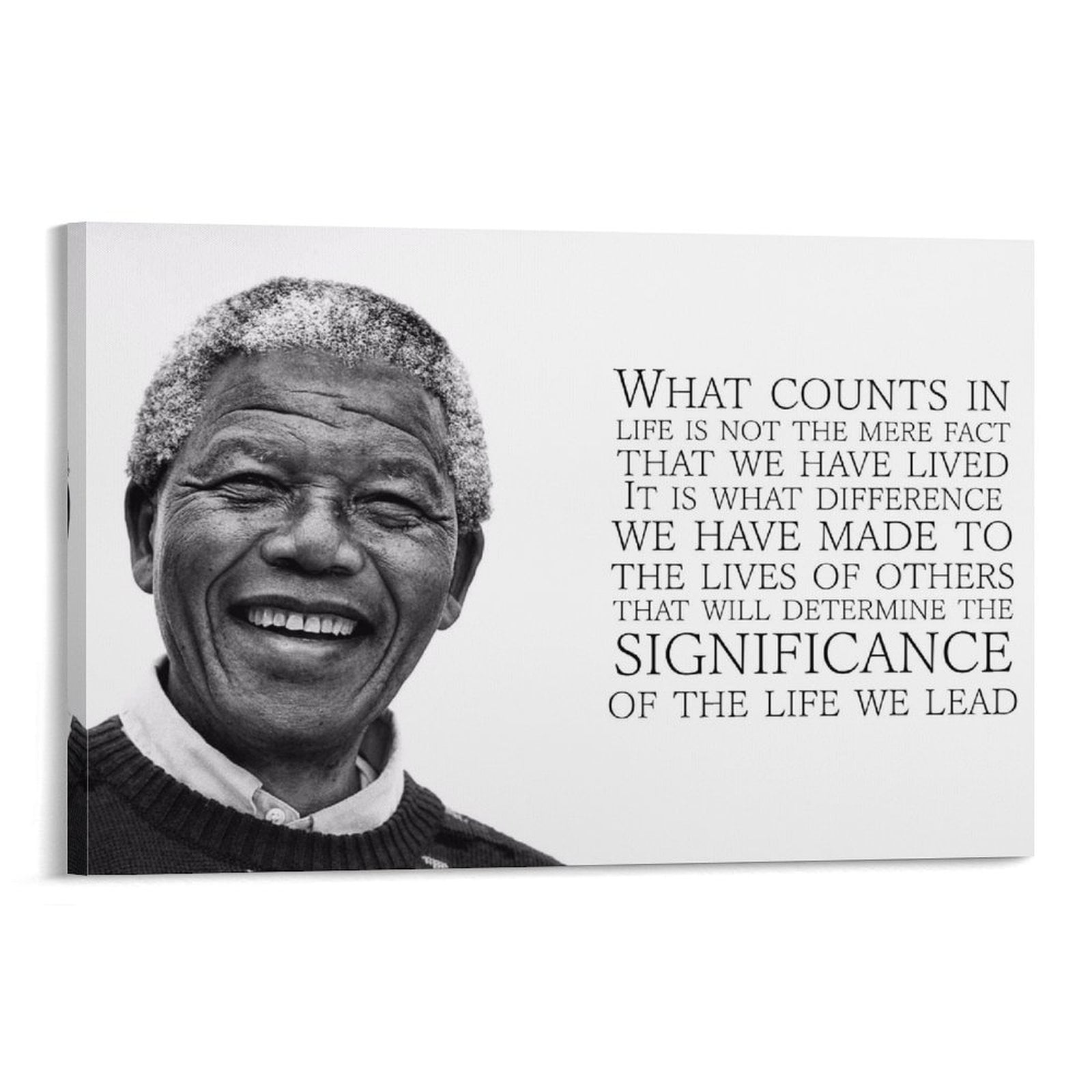 Revolutionary Politician Nelson Mandela's Quotes And Sayings Poster ...