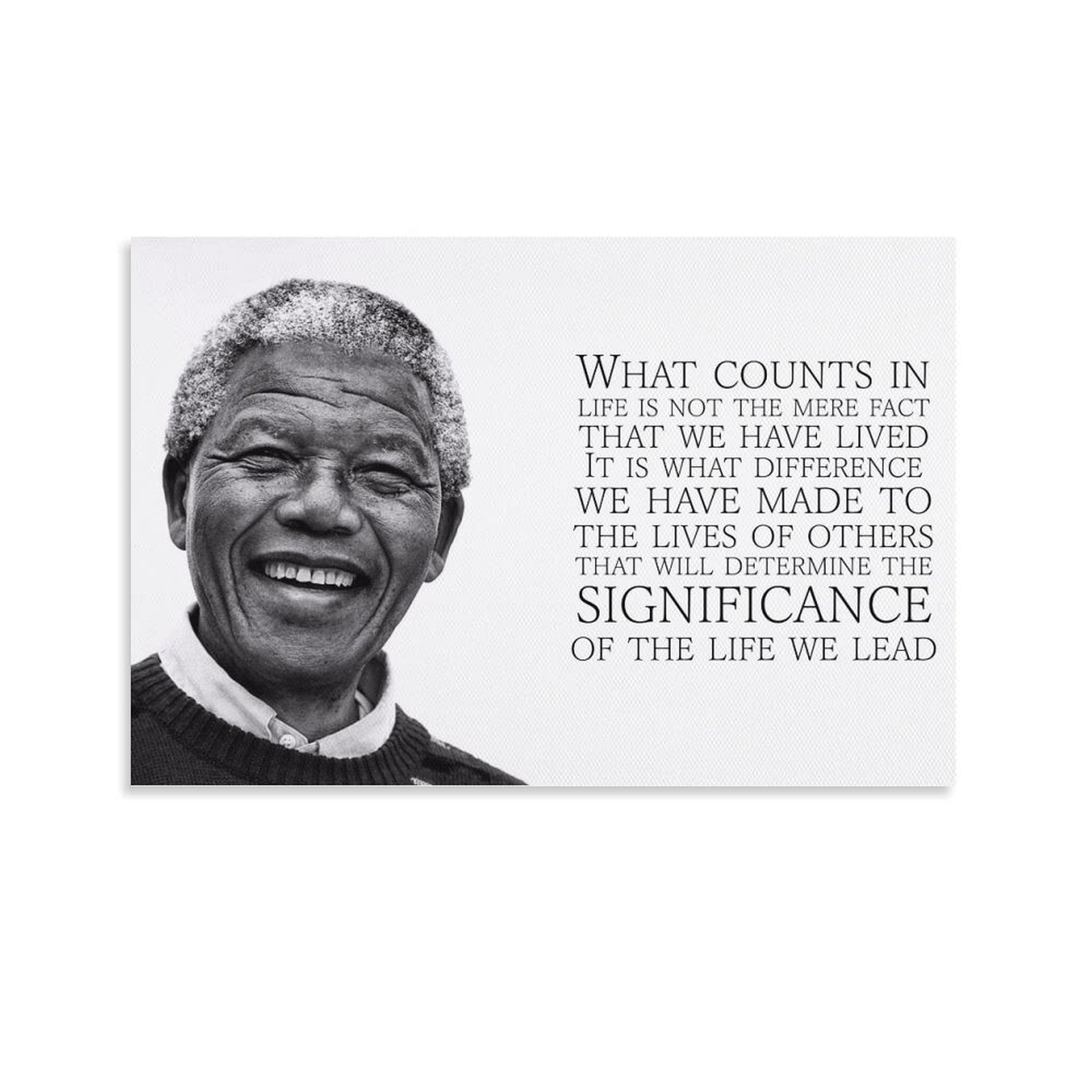 Revolutionary Politician Nelson Mandela's Quotes And Sayings Poster ...