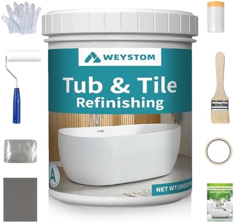Revolutionary Tub and Tile Paint Kit — Semi-Matte White DIY Solution ...