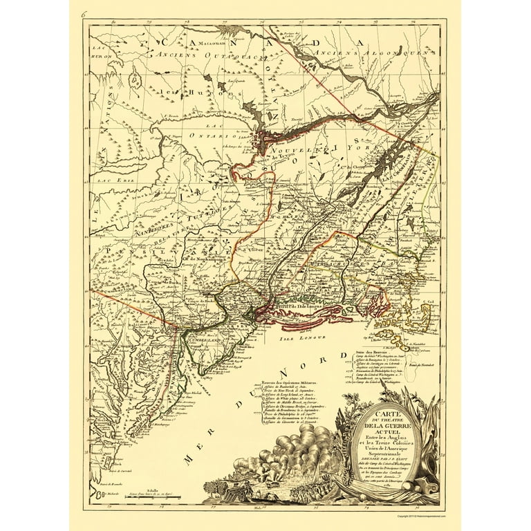 Revolutionary War Map Colonies The Province Of New Jersey Divided Into