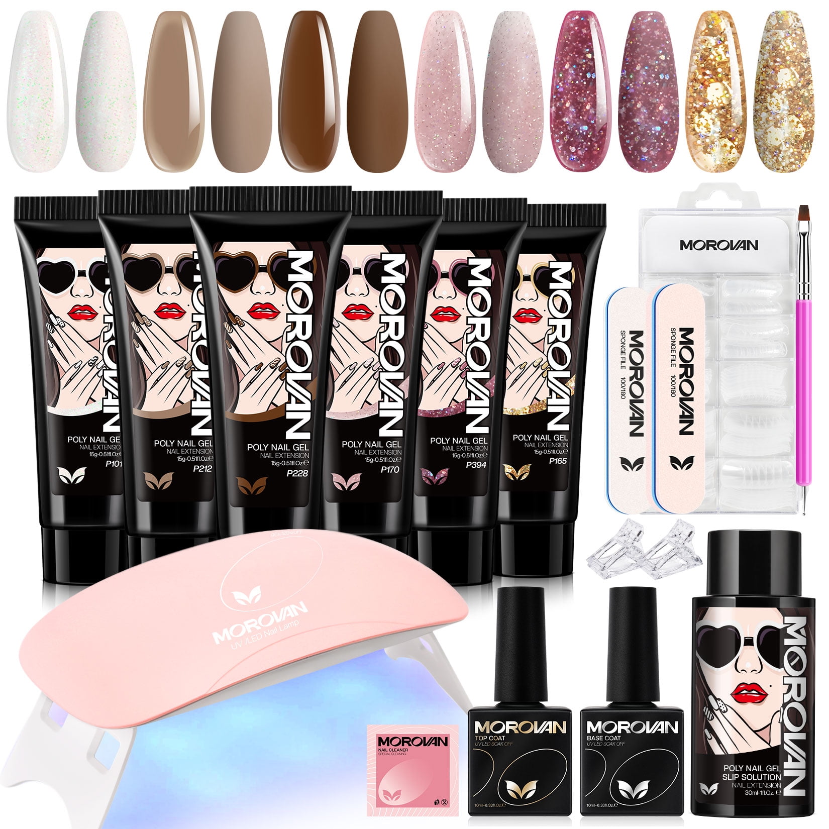 Revolutionize Your Manicure Routine - Morovan Poly Gel Nail Kit Starter ...