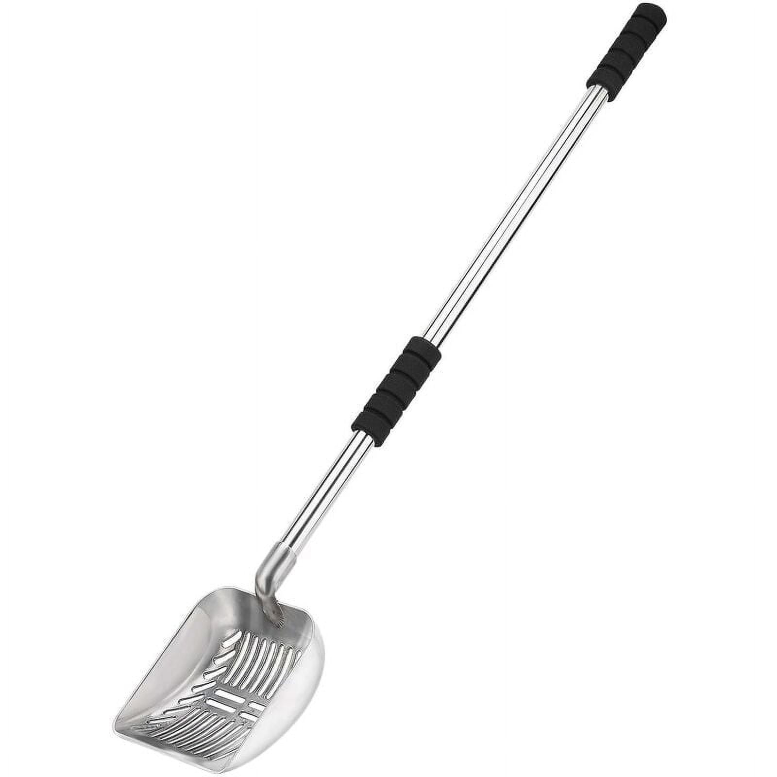 Purrfectly Practical: Long Handle Metal Cat Litter Scoop, Deep Shovel ...