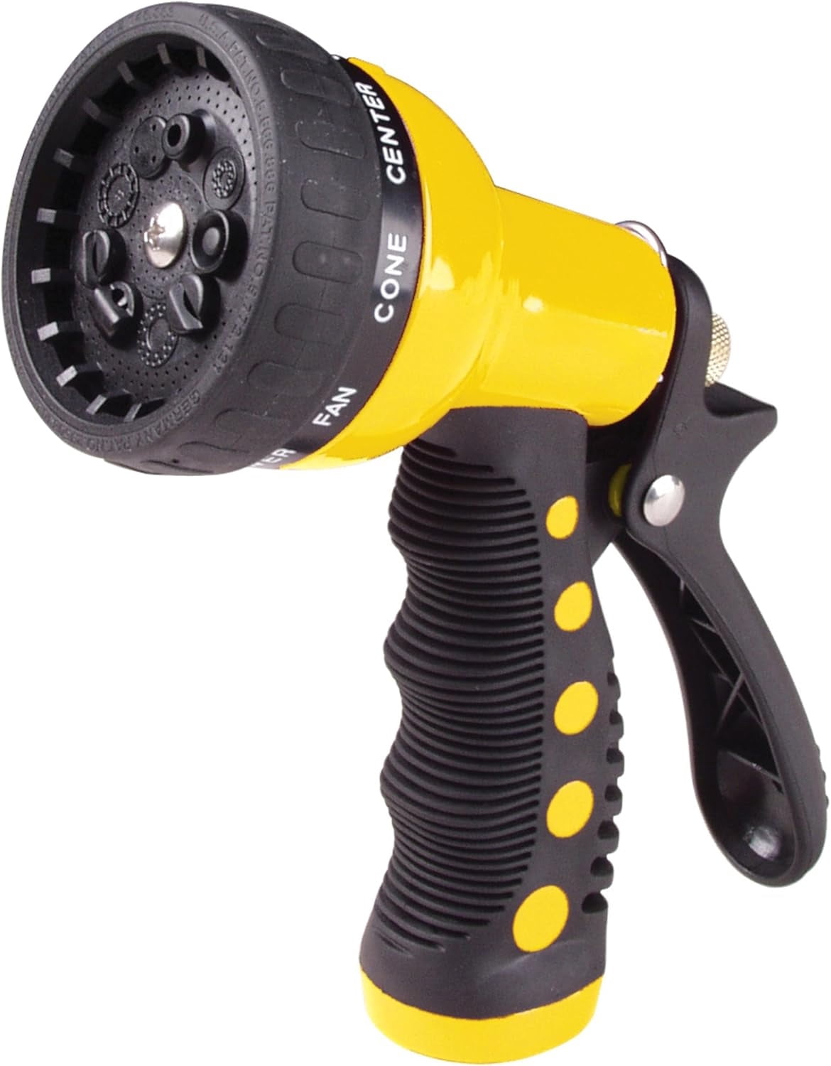 Revolver Heavy Duty 9 Pattern Quick Click Adjustable Garden Hose Spray ...