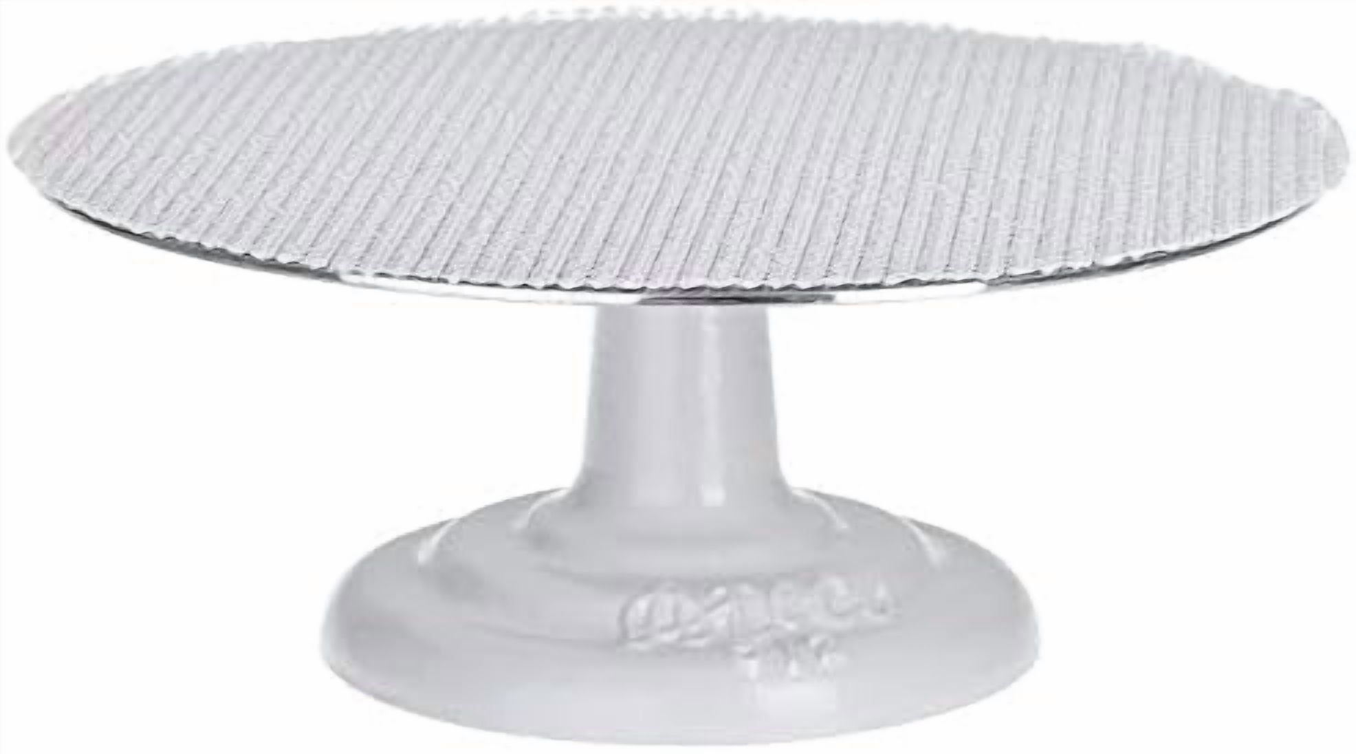 Revolving Cake Decorating Stand, Aluminum Turntable and Cast Iron Base ...