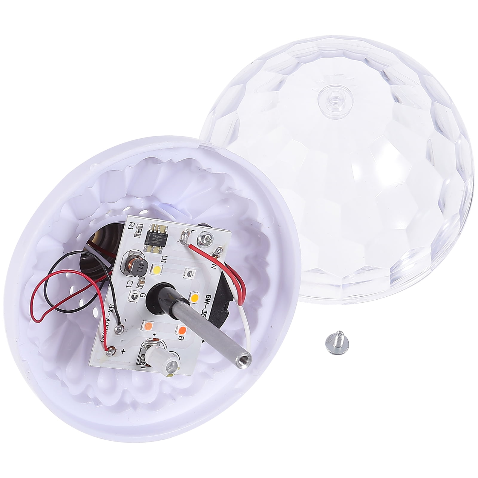 Revolving Light Disco Bulb Rotating Dj Spinning Ball Voice Control ...