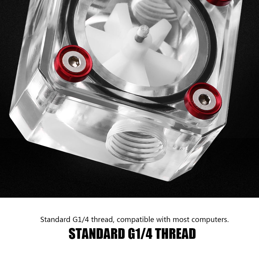 Revolving Speed Water Cooling, Meter Indicator, G1/4 Threaded Desktop ...