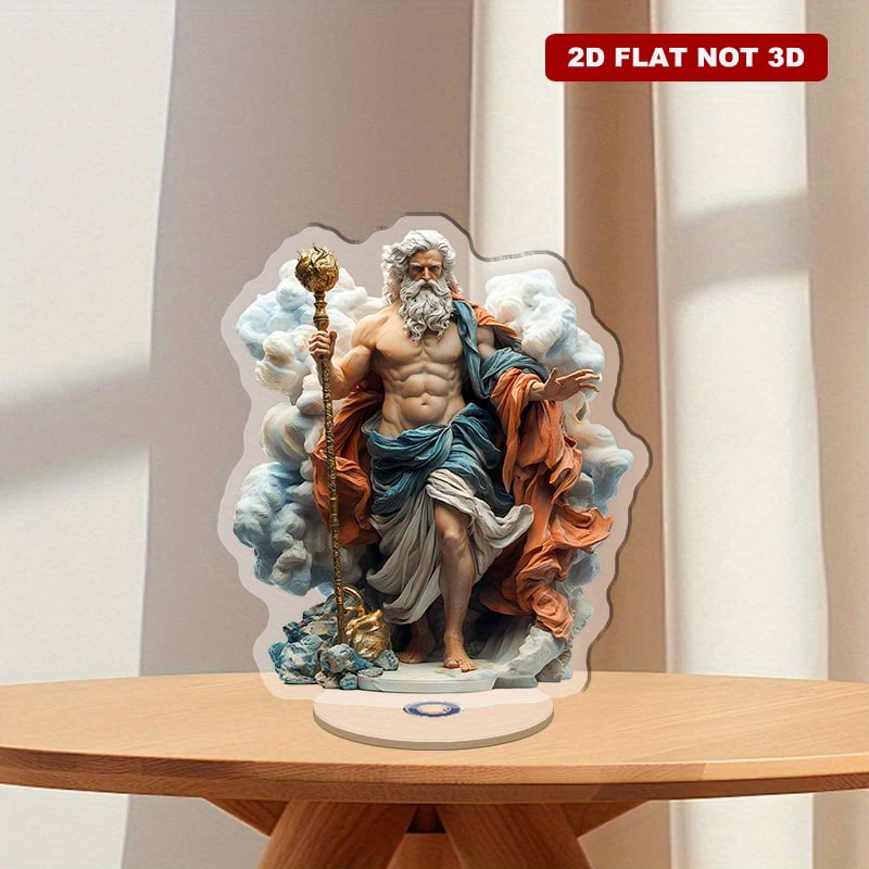 Revolving acrylic display featuring a vibrant hyperrealistic depiction ...