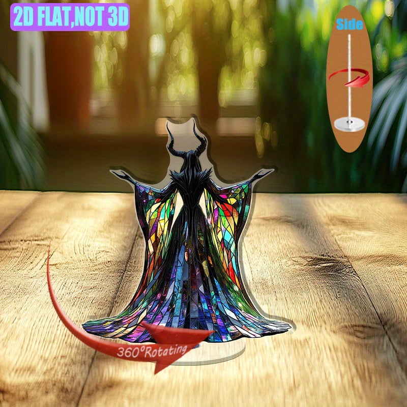 Revolving acrylic display featuring a translucent banshee with flowing ...