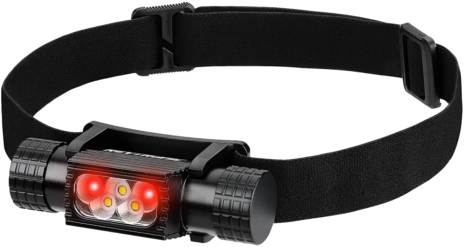 Revtronic 1200 Lumen USB-C Rechargeable LED Headlamp w/ 2200 mAh ...