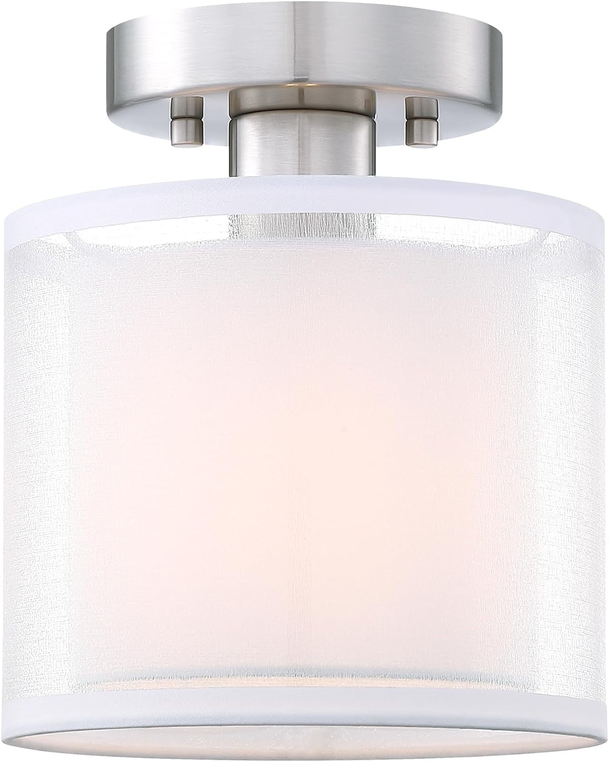 Revtronic FS0001 Semi Flush Mount Ceiling Light, Small Drum Close to ...