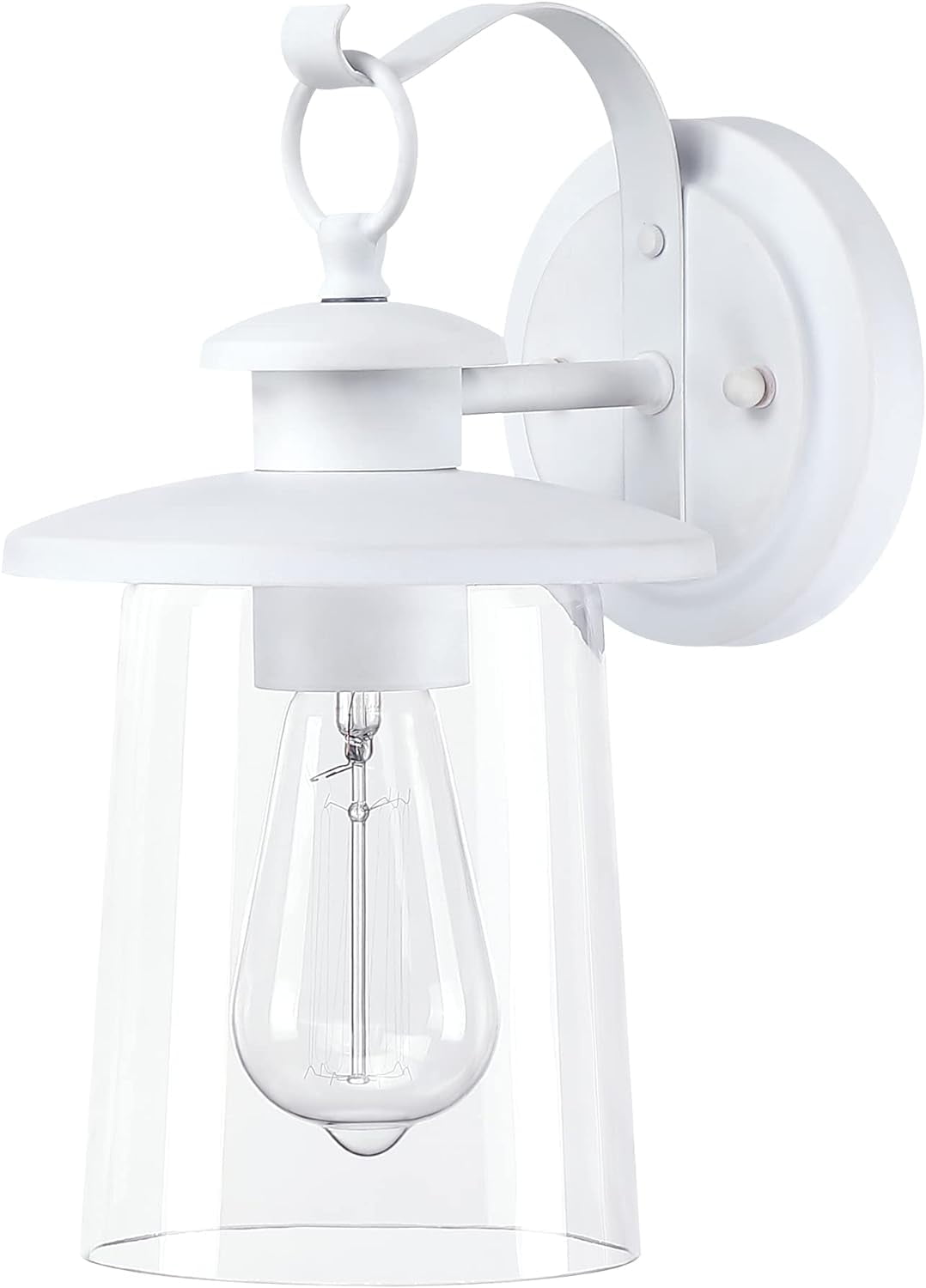 Revtronic Outdoor Wall Lights, Matte White Exterior Light Fixtures for ...