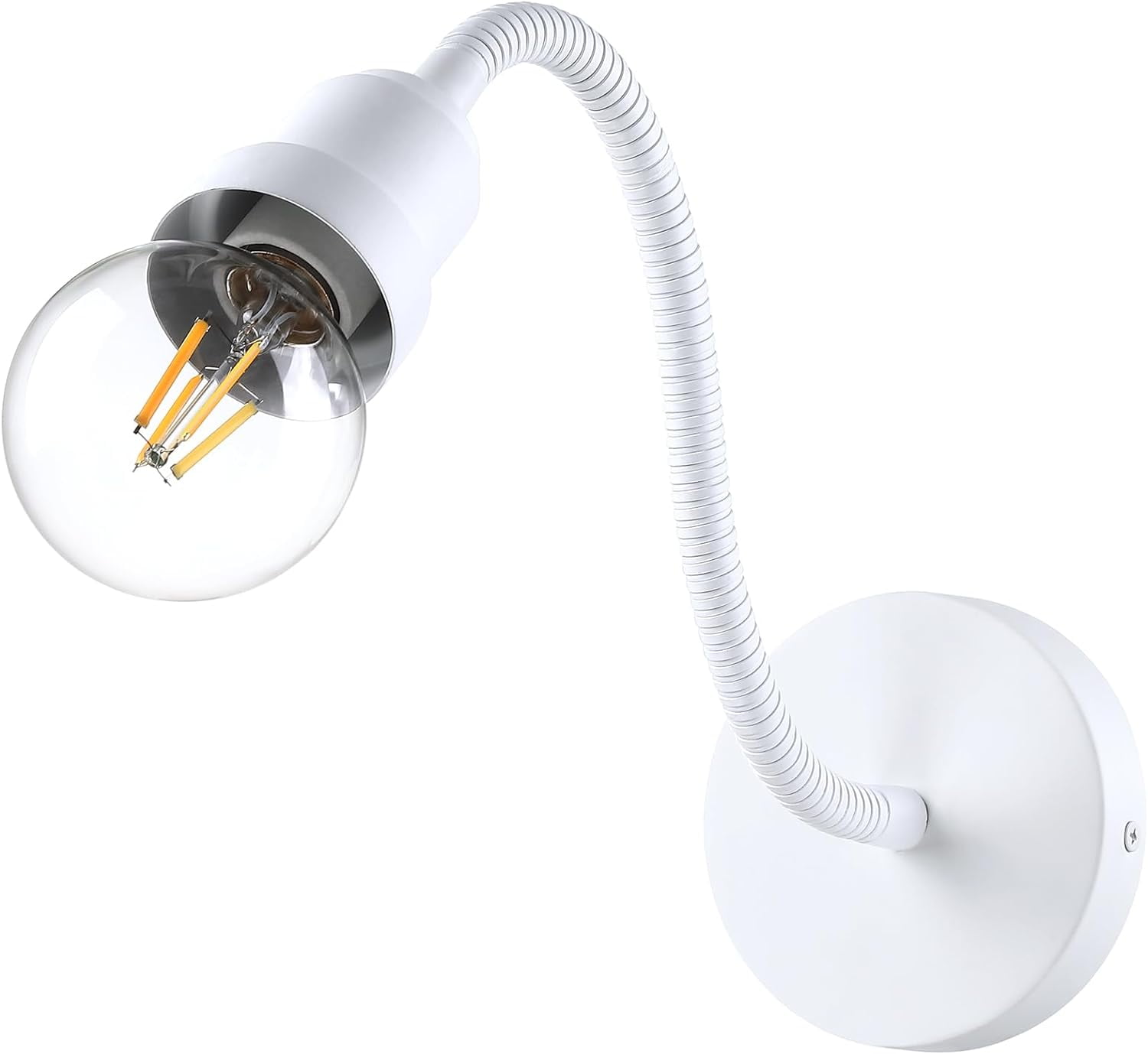 Nathan James Tamlin Wall Mounted Sconce 1-Light Fixture with Plugin and ...