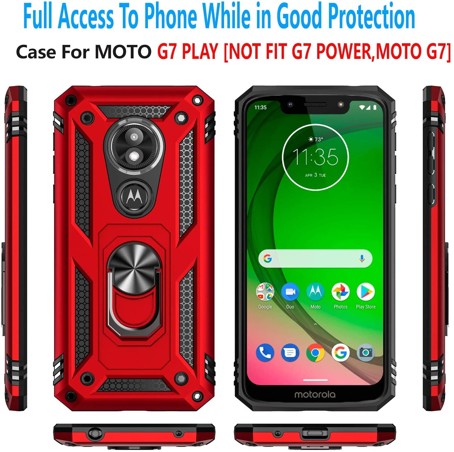 Revvlry Phone Case,(T-Mobile) Moto G7 Play Case Case, STARSHOP Drop ...