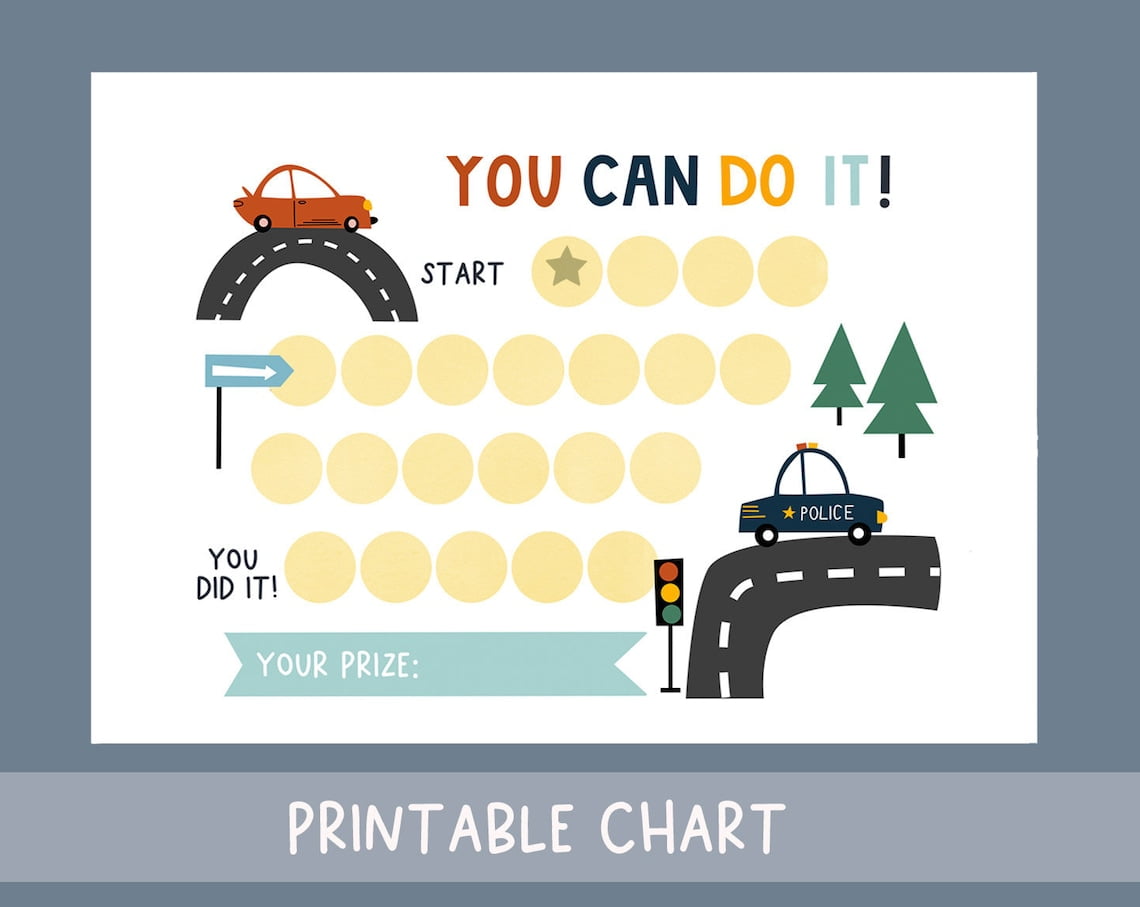 Reward Chart Cars, Transport Reward Chart, Prize, Boy Reward Chart ...