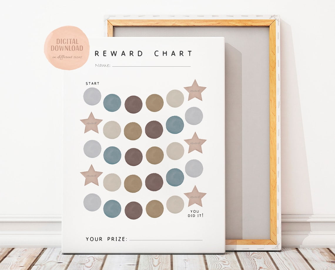 Reward Chart, Toddler Reward Chart, Reward Chart Printable, Kids ...
