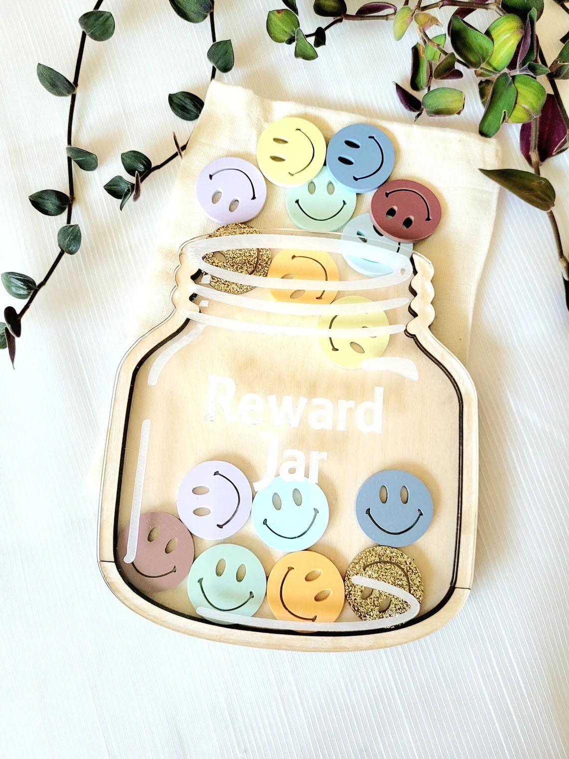 Reward Jars For Kids As Chore Chart Or Reward Chart, Smiles Tokens ...