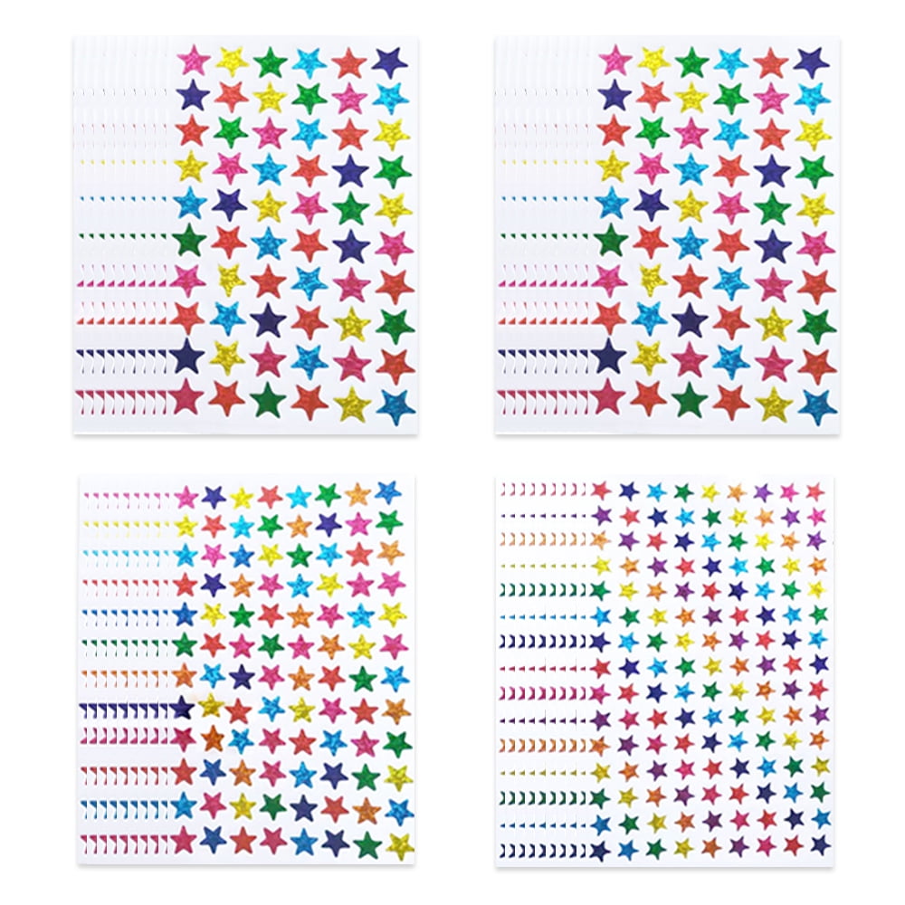 Reward Star Stickers Foil Star Stickers Labels for Home, School, Bar ...