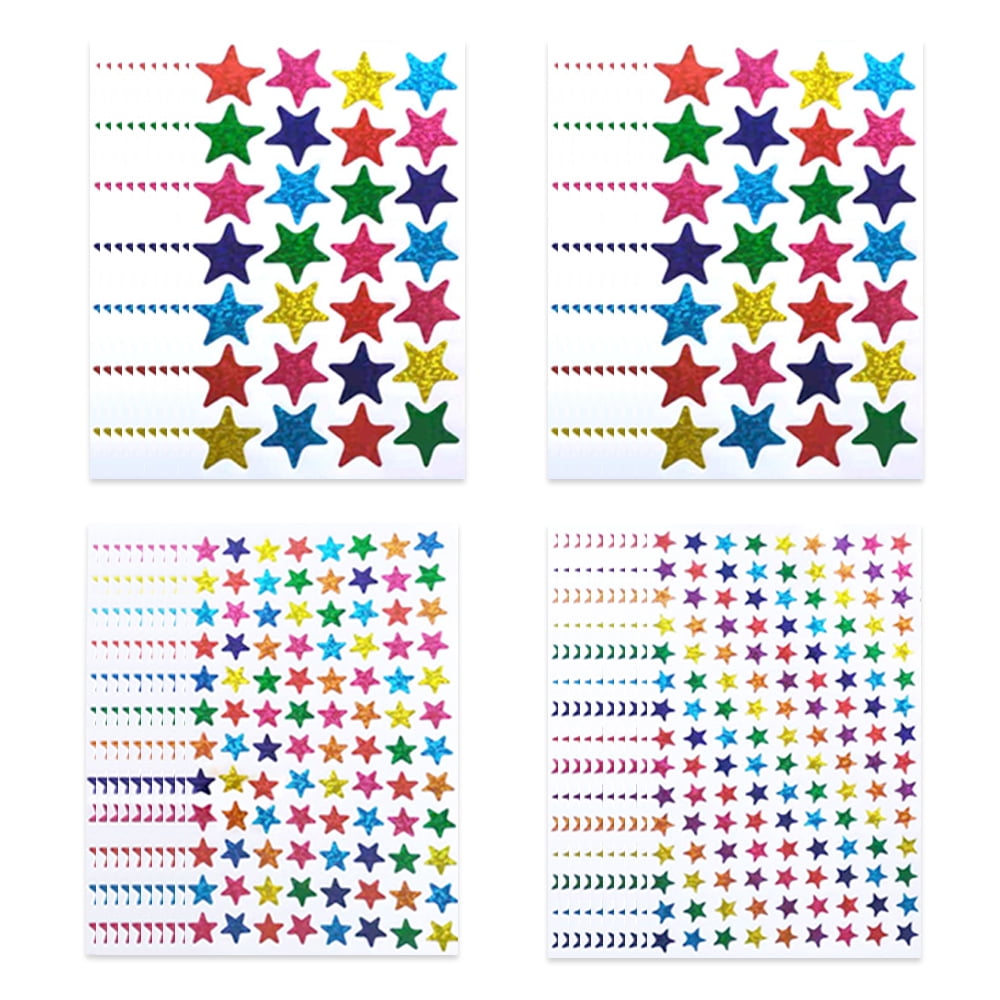 Reward Star Stickers Foil Star Stickers Labels for Home, School, Bar ...