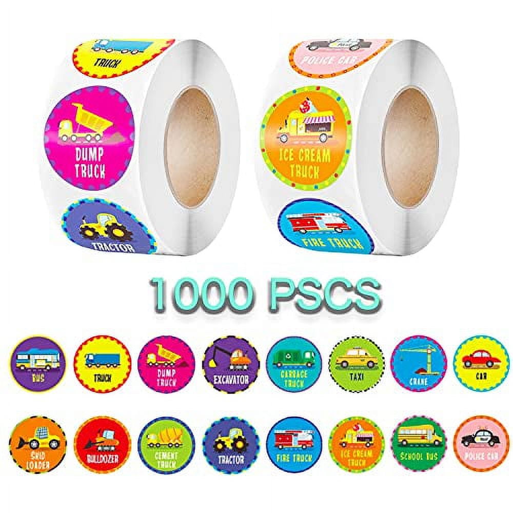 Reward Stickers for Kids, Children Stickers, 1000 PCS Car Theme ...