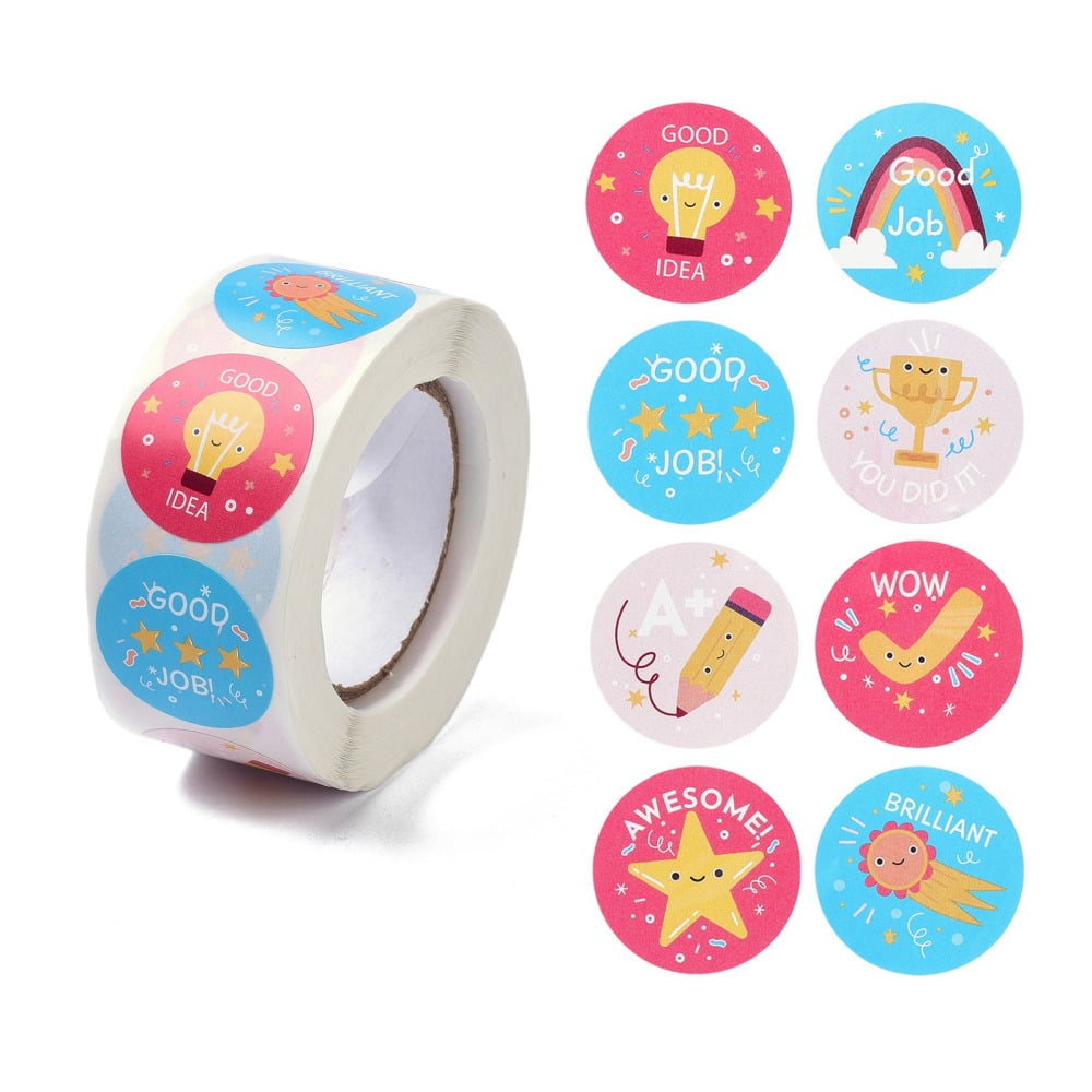 Reward Stickers Round Animal Encouragement Stickers for Kids Other ...
