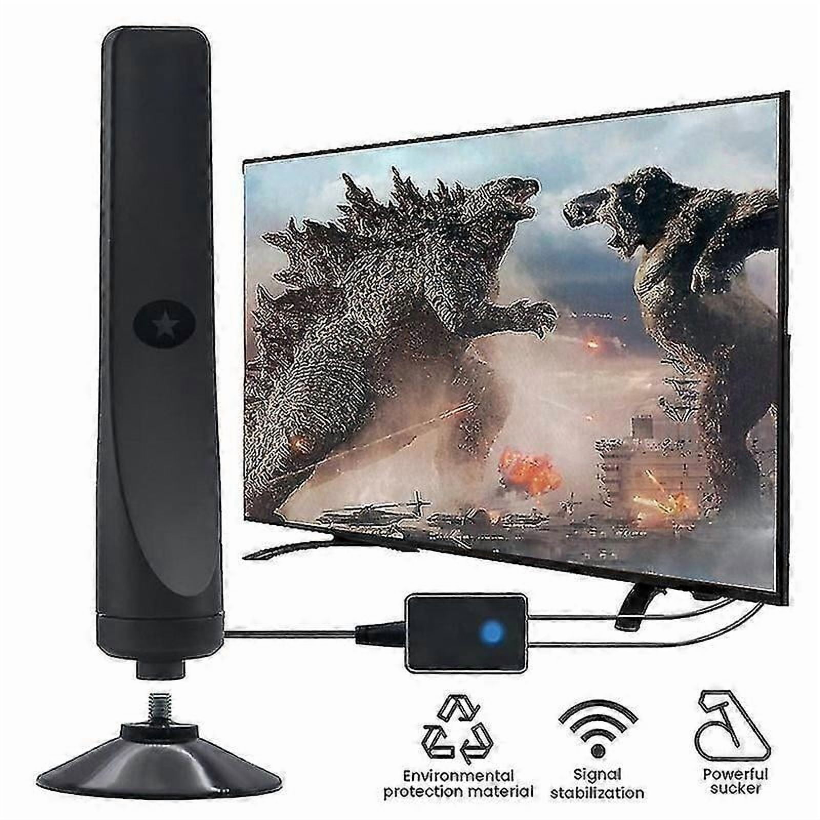 Rewave Antenna, Suction Cup TV Antenna Plug Play Digital TV Antenna 50 ...