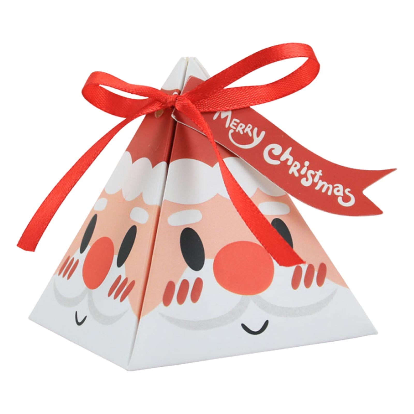 Rewenti Christmas Decorations Christmas Gift Box Triangles Candy Paper ...
