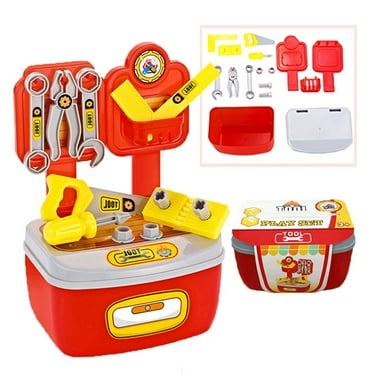 Crtynell 55 pieces kids tool set, play house toys, toy tool set with ...