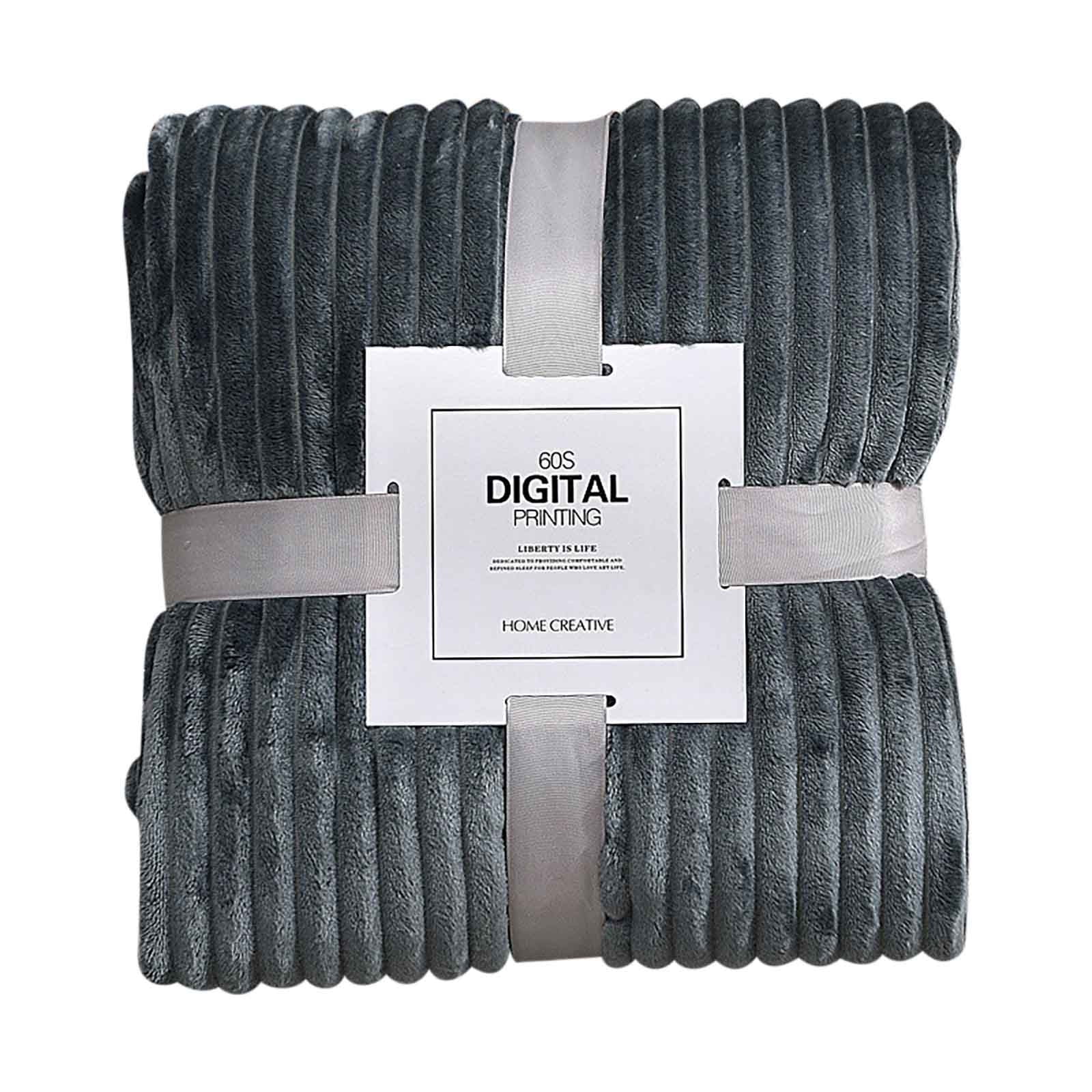 Rewenti Fuzzy Soft Throw Blanket for Couch Warm Plush Cozy for Bed Sofa ...